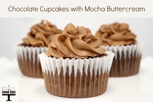 Mocha Cupcakes with Buttercream Frosting - Grace and Good Eats