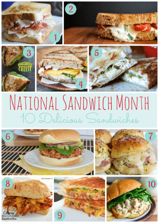 National Sandwich Month: 10 Delicious Sandwiches - Grace and Good Eats