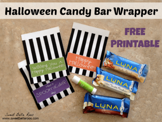 Halloween Candy Bar Wrapper Free Printable - Grace and Good Eats