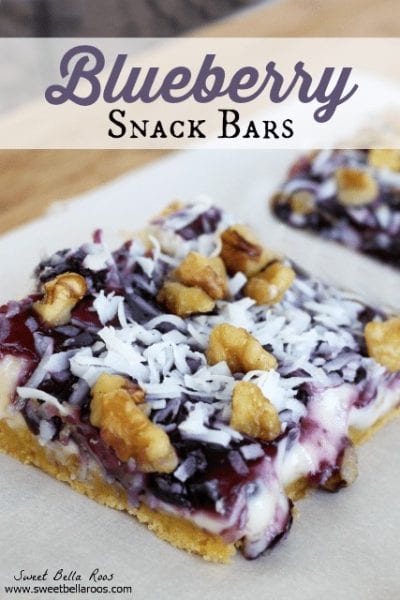 Blueberry Snack Bars - Grace and Good Eats