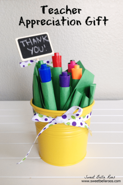 Teacher Appreciation Gift: Marker Bouquet - Grace and Good Eats
