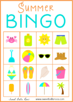 Summer Bingo - Free Printable - Grace and Good Eats