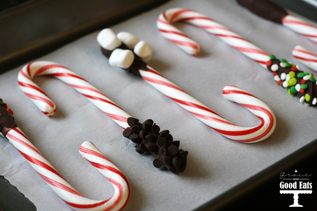 Chocolate Dipped Peppermint Sticks - Grace and Good Eats