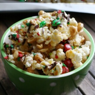 Sweet and Salty M&M Popcorn - Grace and Good Eats