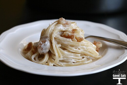 Creamy Parmesan Prosciutto Pasta - Grace and Good Eats