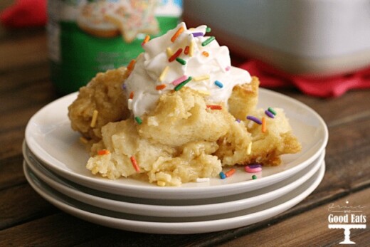 Sugar Cookie Bread Pudding - Grace and Good Eats