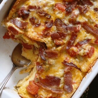 Bacon, Egg, and Cheese Strata - Grace and Good Eats