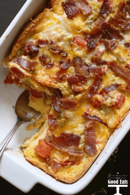 Bacon, Egg, and Cheese Strata - Grace and Good Eats