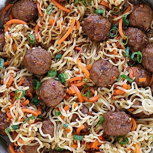 Ramen with Meatballs - Easy Thirty Minute Recipe | Grace and Good Eats