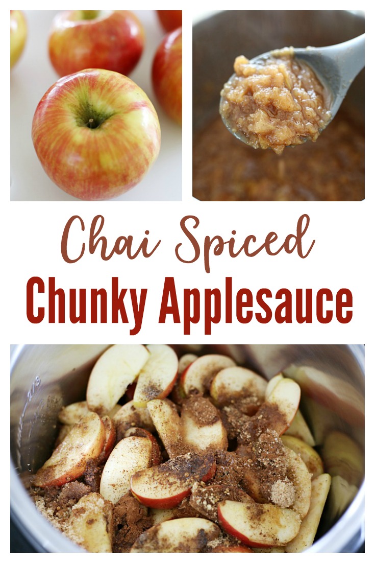 Chai Spiced Chunky Applesauce - Grace and Good Eats