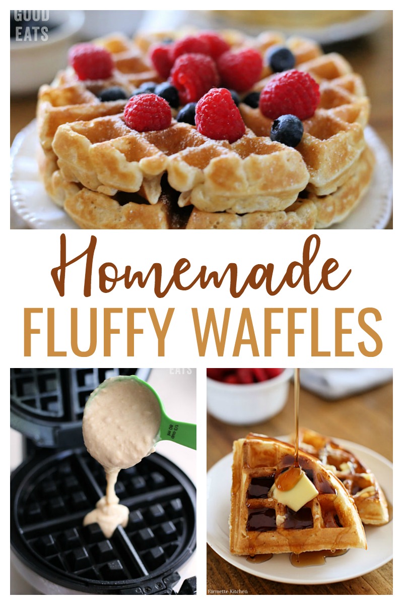 Fluffy Homemade Waffles Recipe (So Easy!) - Grace and Good Eats