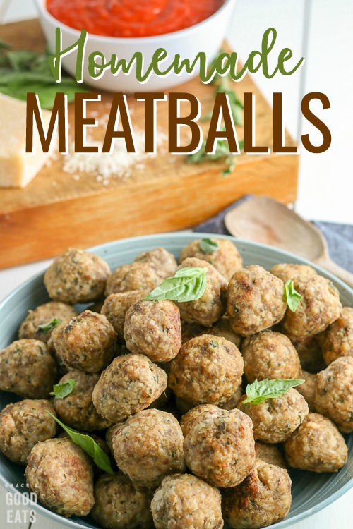 Homemade Meatballs - Perfect to Freeze | Grace and Good Eats