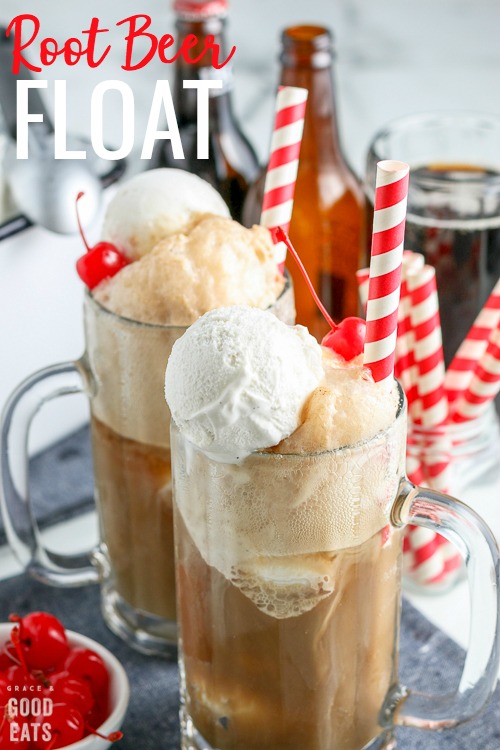Ice Cream Floats with Root Beer - Grace and Good Eats