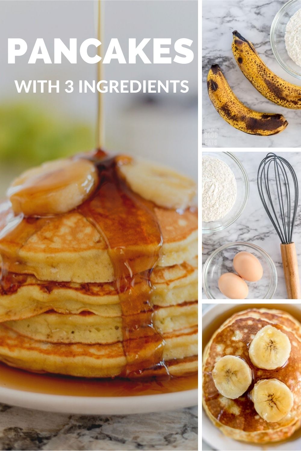 3 Ingredient Pancakes - Grace and Good Eats