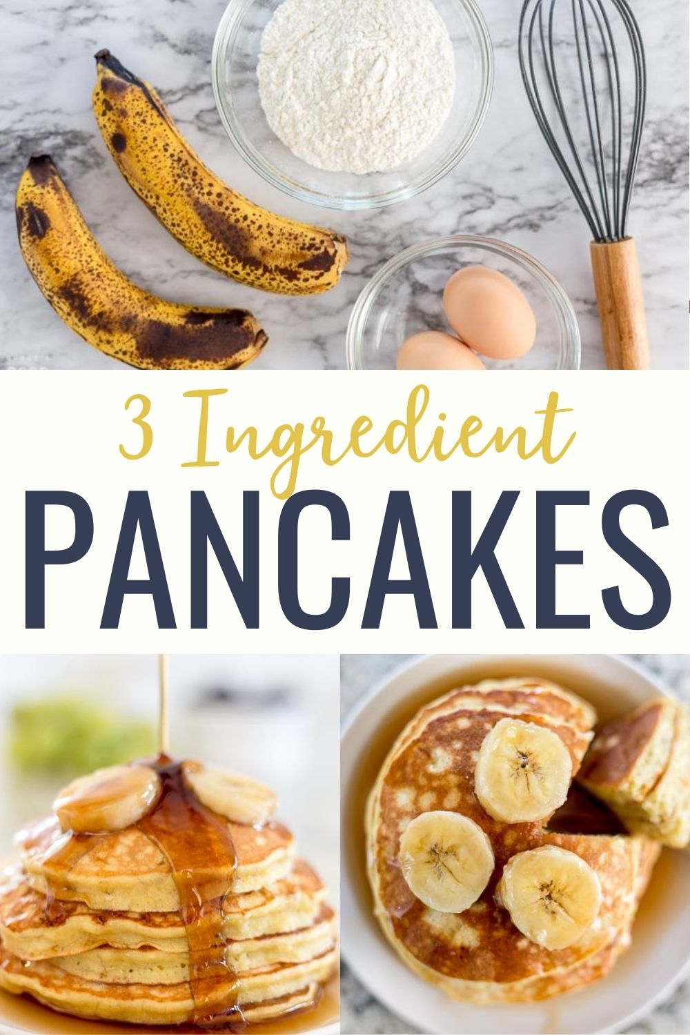3 Ingredient Pancakes - Grace and Good Eats